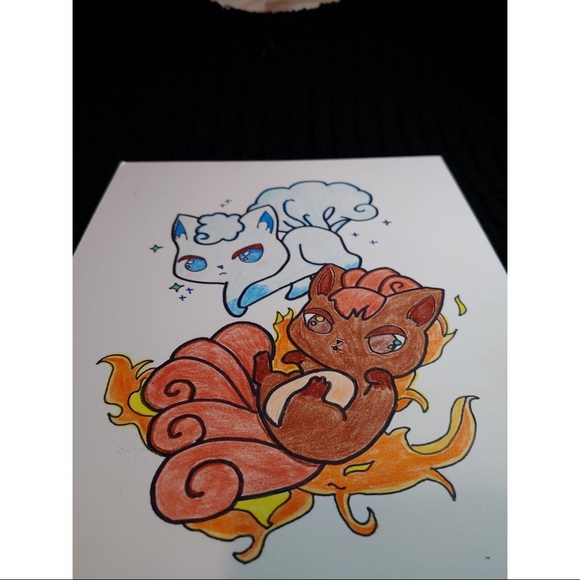 Alba’s Kawaii Drawings | Wall Decor | Pokmon Vulpix And Alola Vulpix ...
